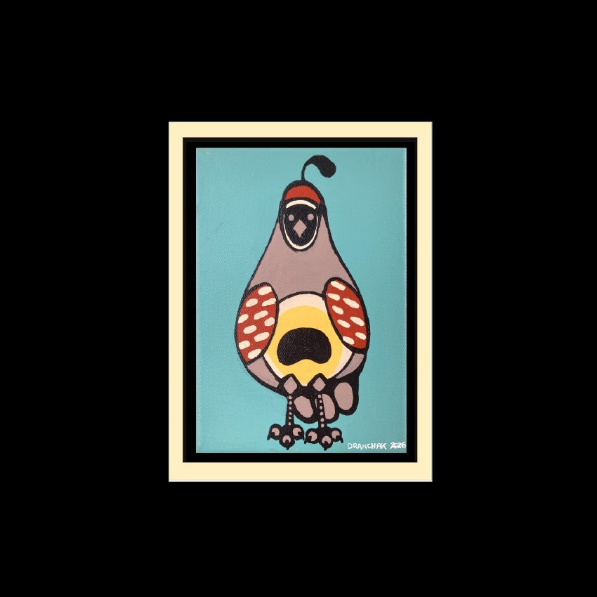 Quail 50 - Original 5"x7" – Dranchak Studio